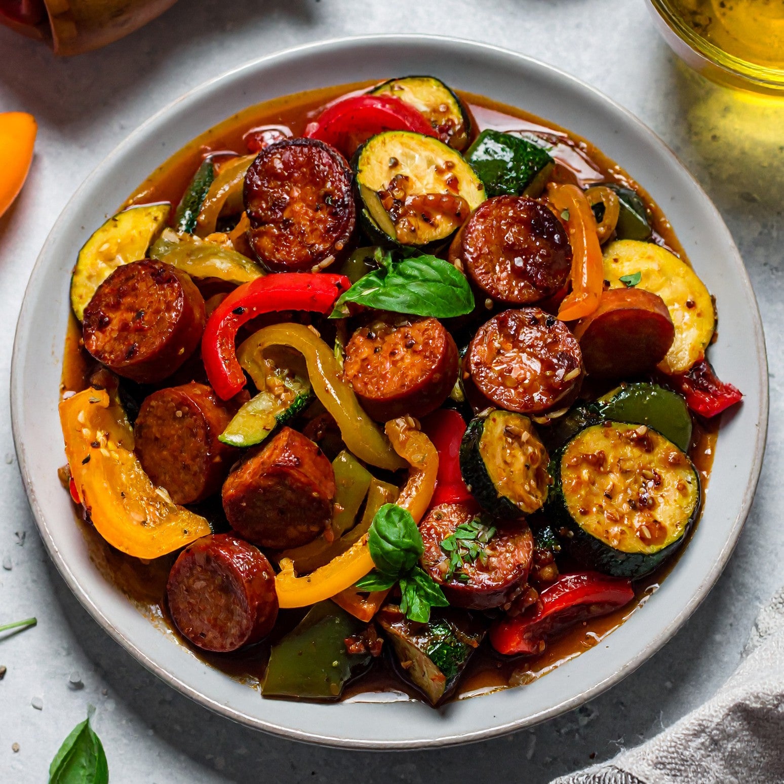 Andouille Sausage Stir Fry - Low Carb | Healthy Fresh Meals