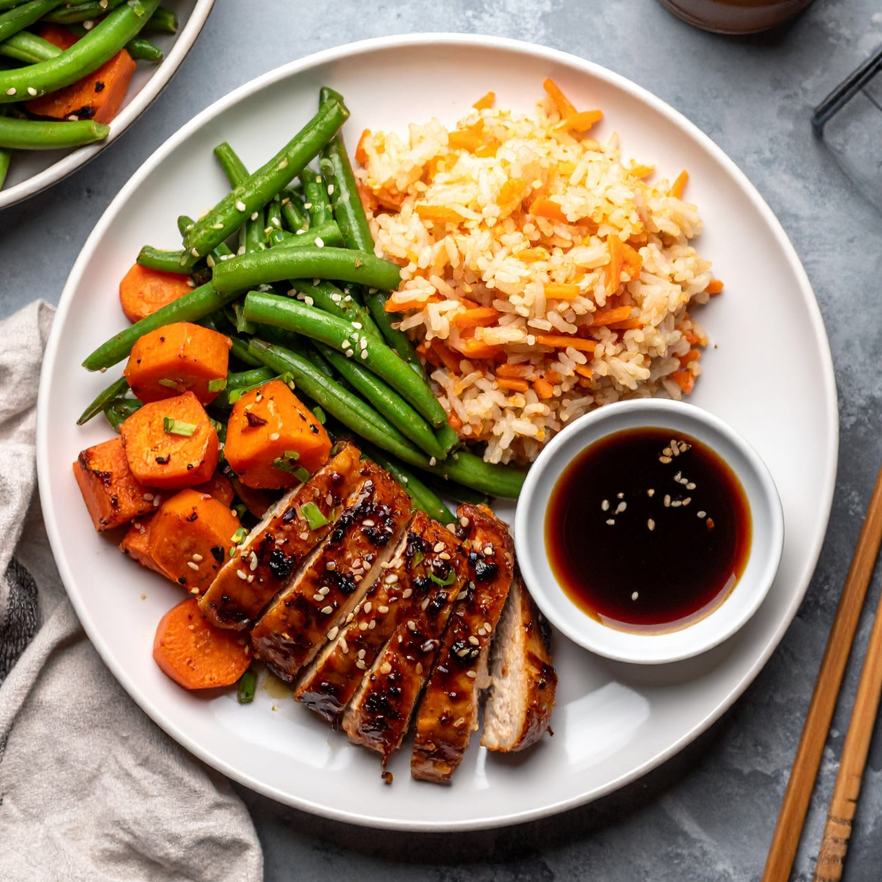 Lunch Chicken Teriyaki Fried Rice | Healthy Fresh Meals